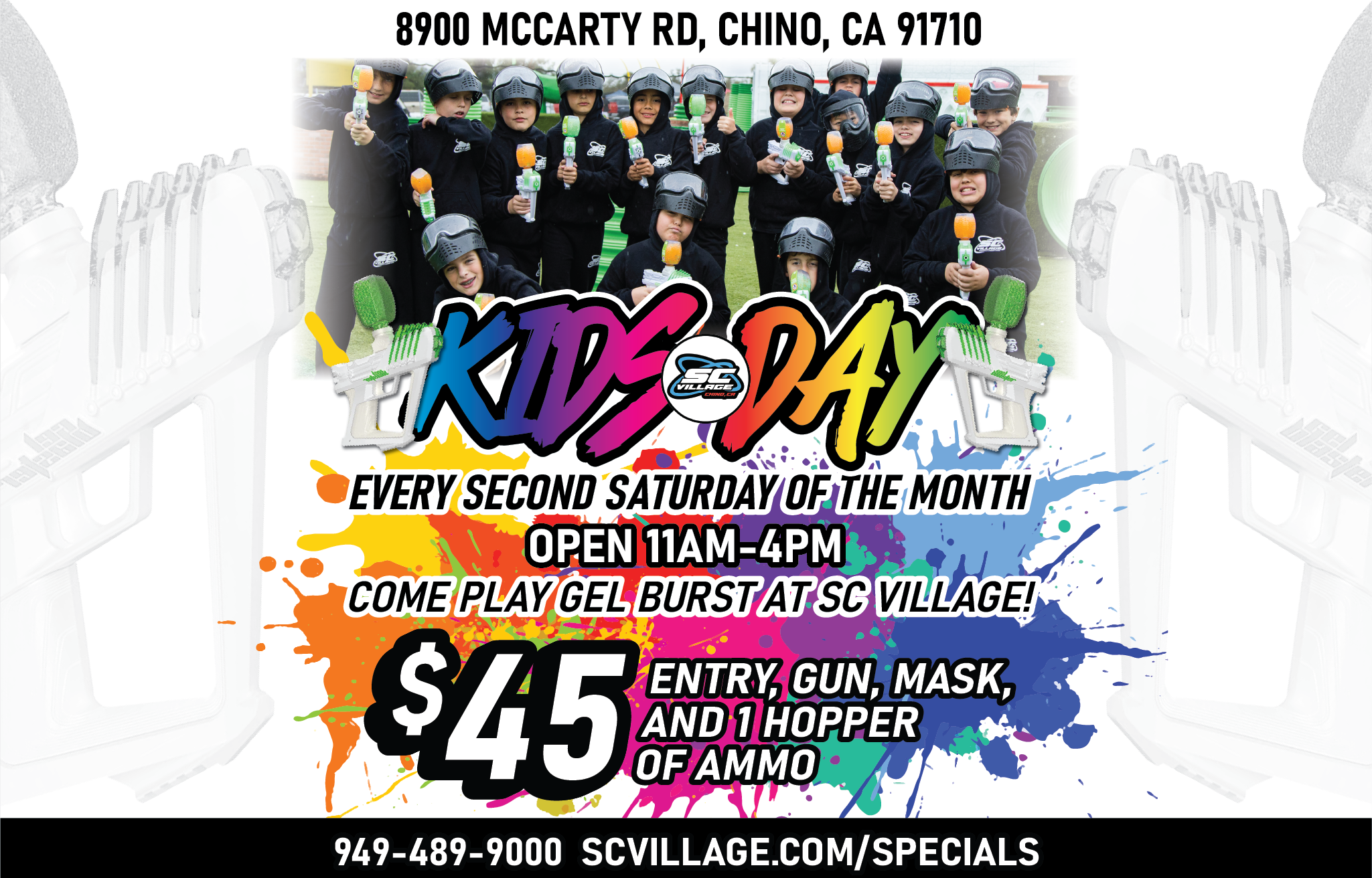 KIDS DAYS ARE BACK – SC Village Paintball & Airsoft Park