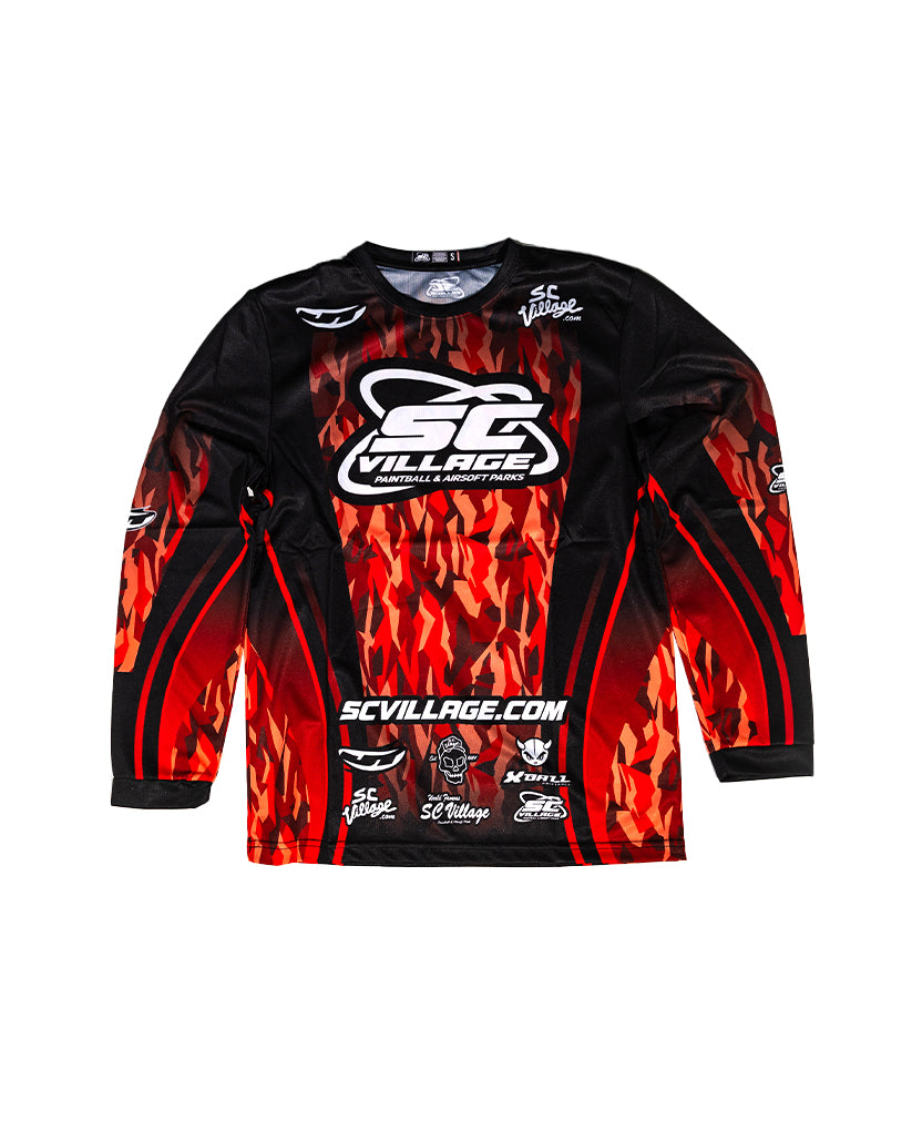 SC VILLAGE Red Cut Jersey – SC Village Paintball & Airsoft Park